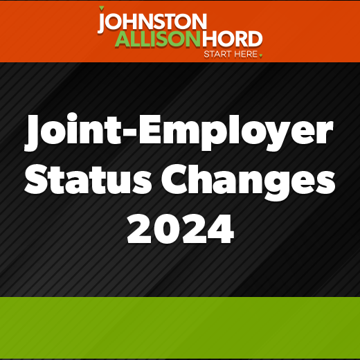 Joint-Employer Status Changes 2024